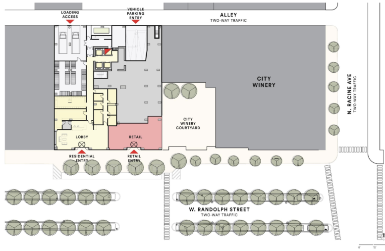 Plan Commission Approves Mixed-Use Tower At 1234 W Randolph Street in ...
