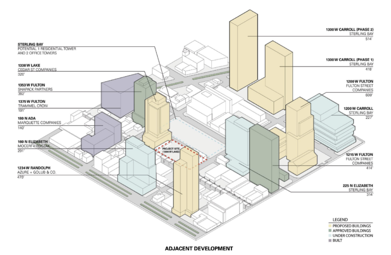 Revised Plans Revealed For 1300 W Lake Street In West Loop - Chicago YIMBY