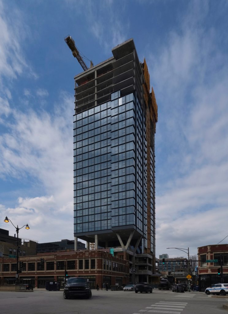 Structural Work Reaches Full Height for 160 N Morgan Street in Fulton ...