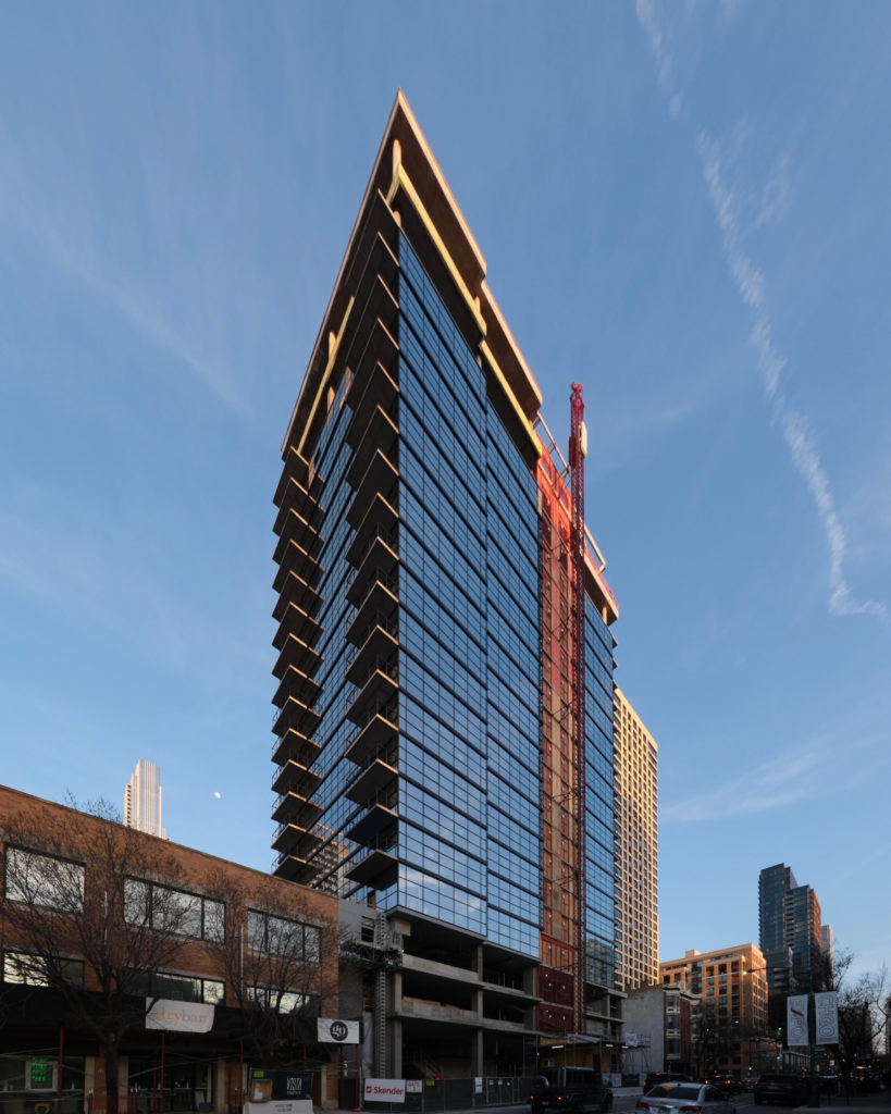741 N Wells Street Continues Facade Work in River North - Chicago YIMBY