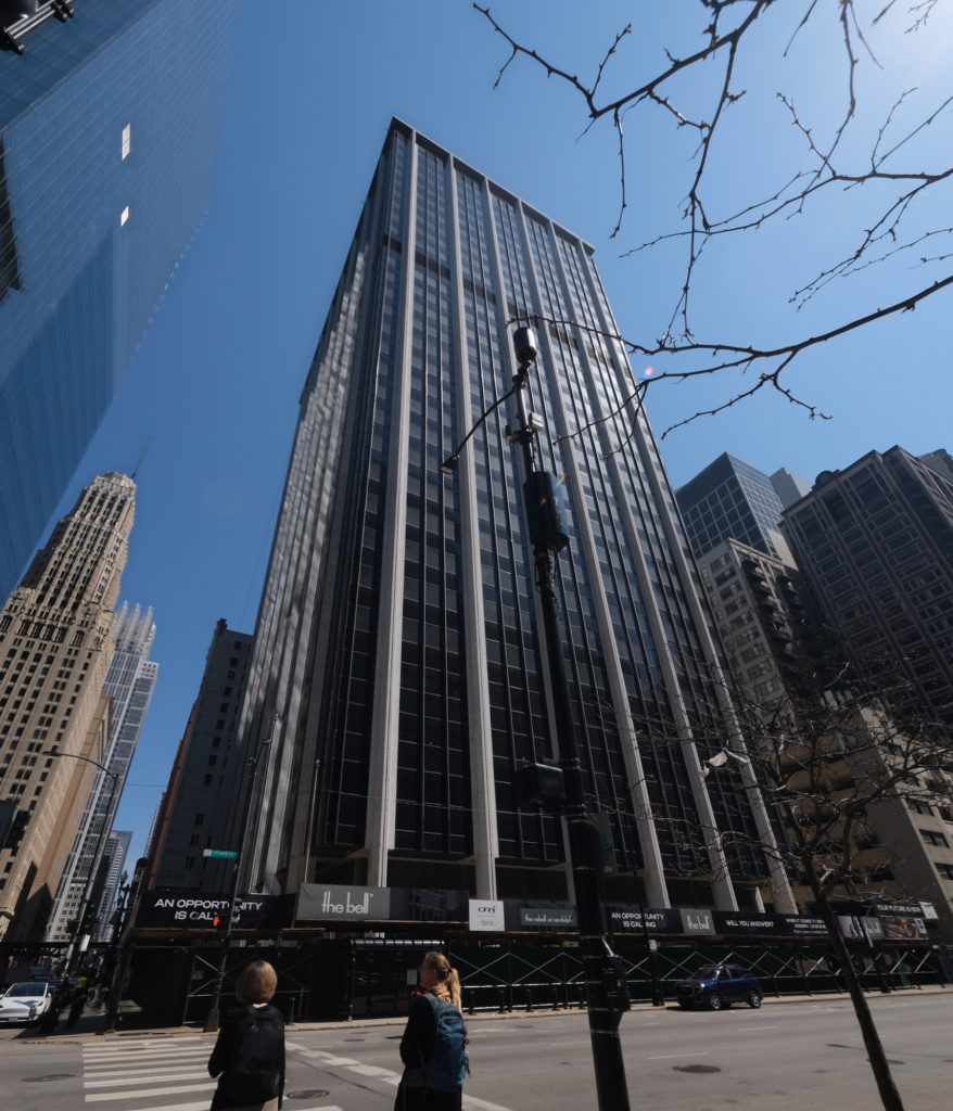 Scaffolding Spotted for Illinois Bell Building Renovation in The Loop ...