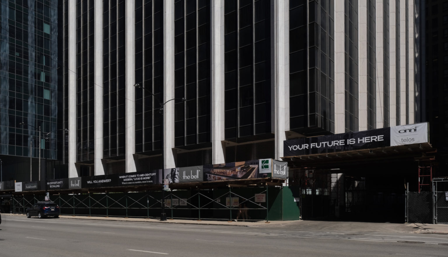 Scaffolding Spotted for Illinois Bell Building Renovation in The Loop ...