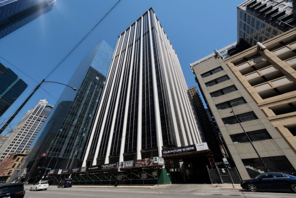 Scaffolding Spotted for Illinois Bell Building Renovation in The Loop ...
