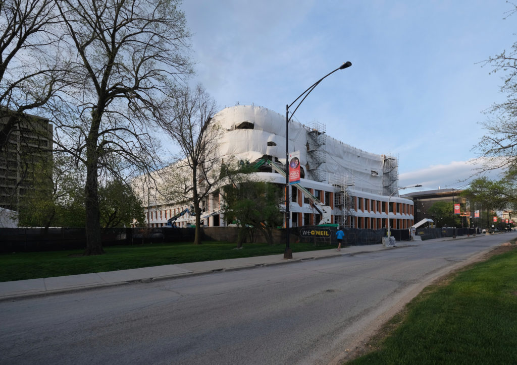 Facade Pieces Go Up at UIC's Computer Design Research and Learning ...