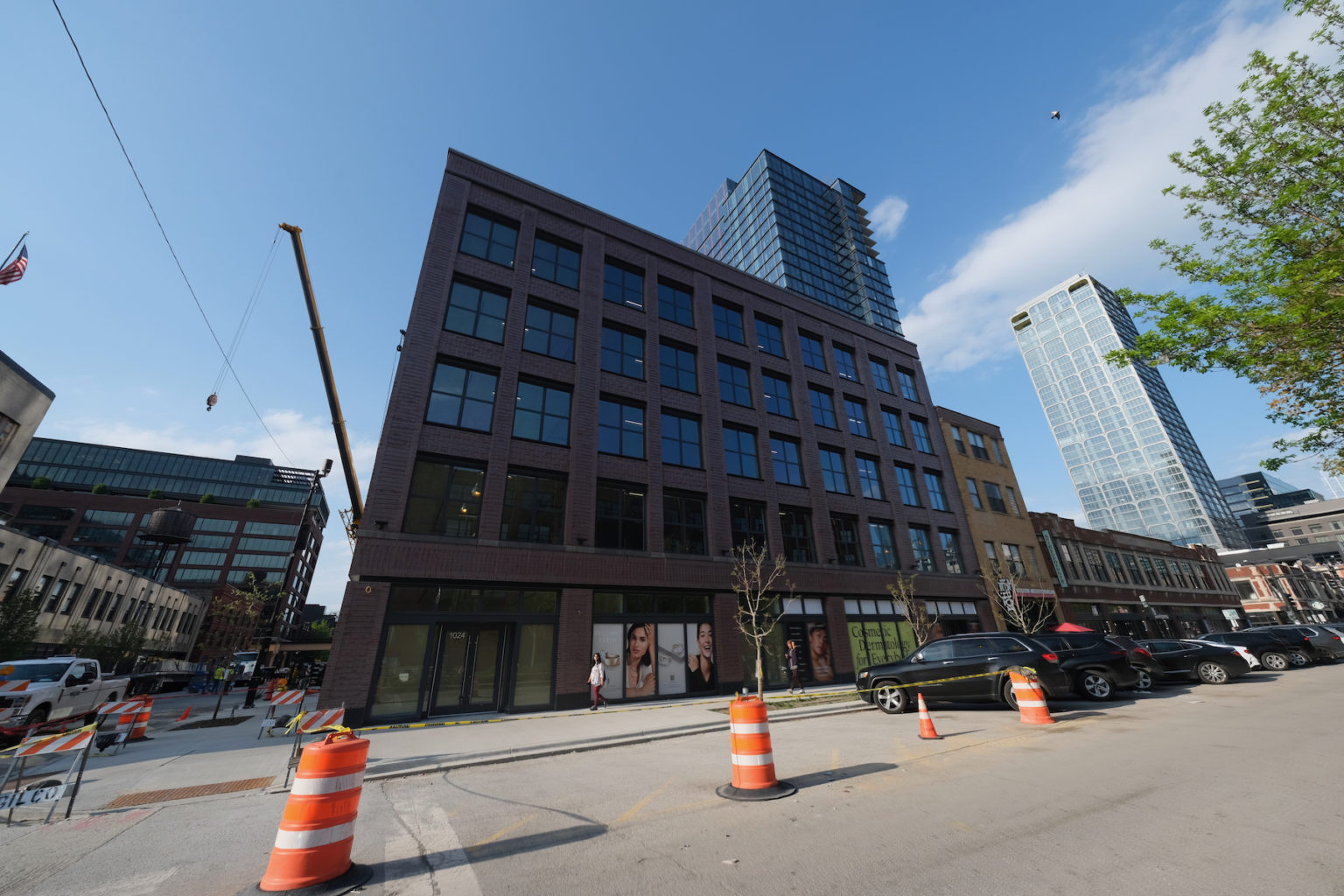 Remaining Exterior Work Completed at 1020 W Randolph Street in Fulton Market - Chicago YIMBY