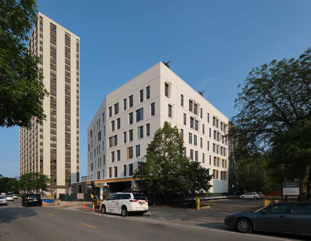 Ground-Level Facade Installed at Stephens Commons in Uptown - Chicago YIMBY