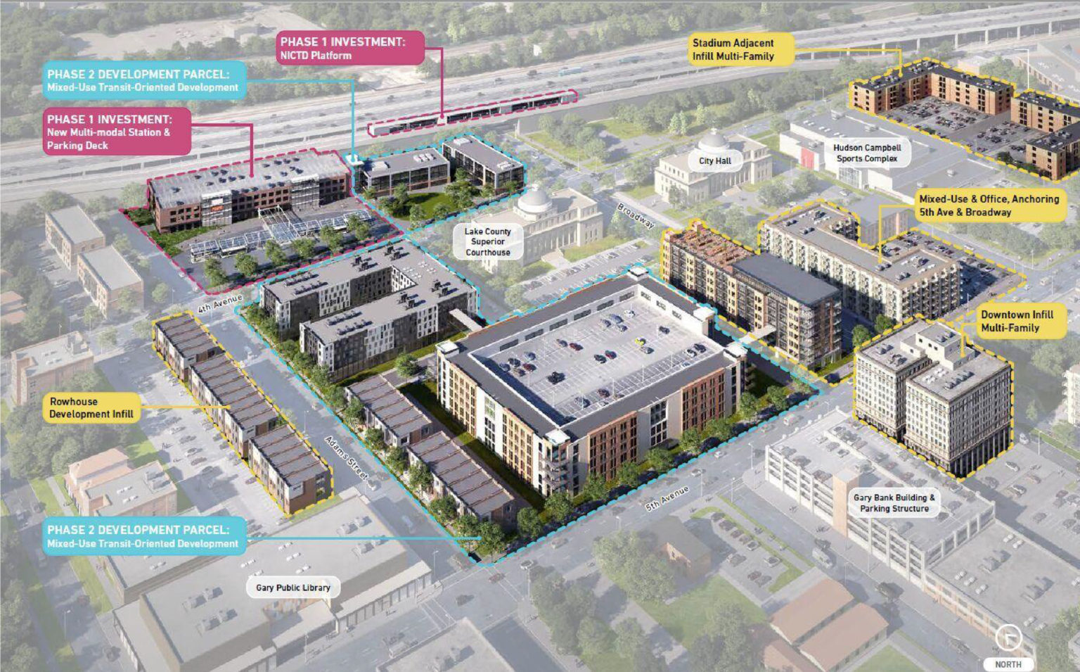 Framework Plan Revealed For Redevelopment Of Downtown Gary Indiana ...