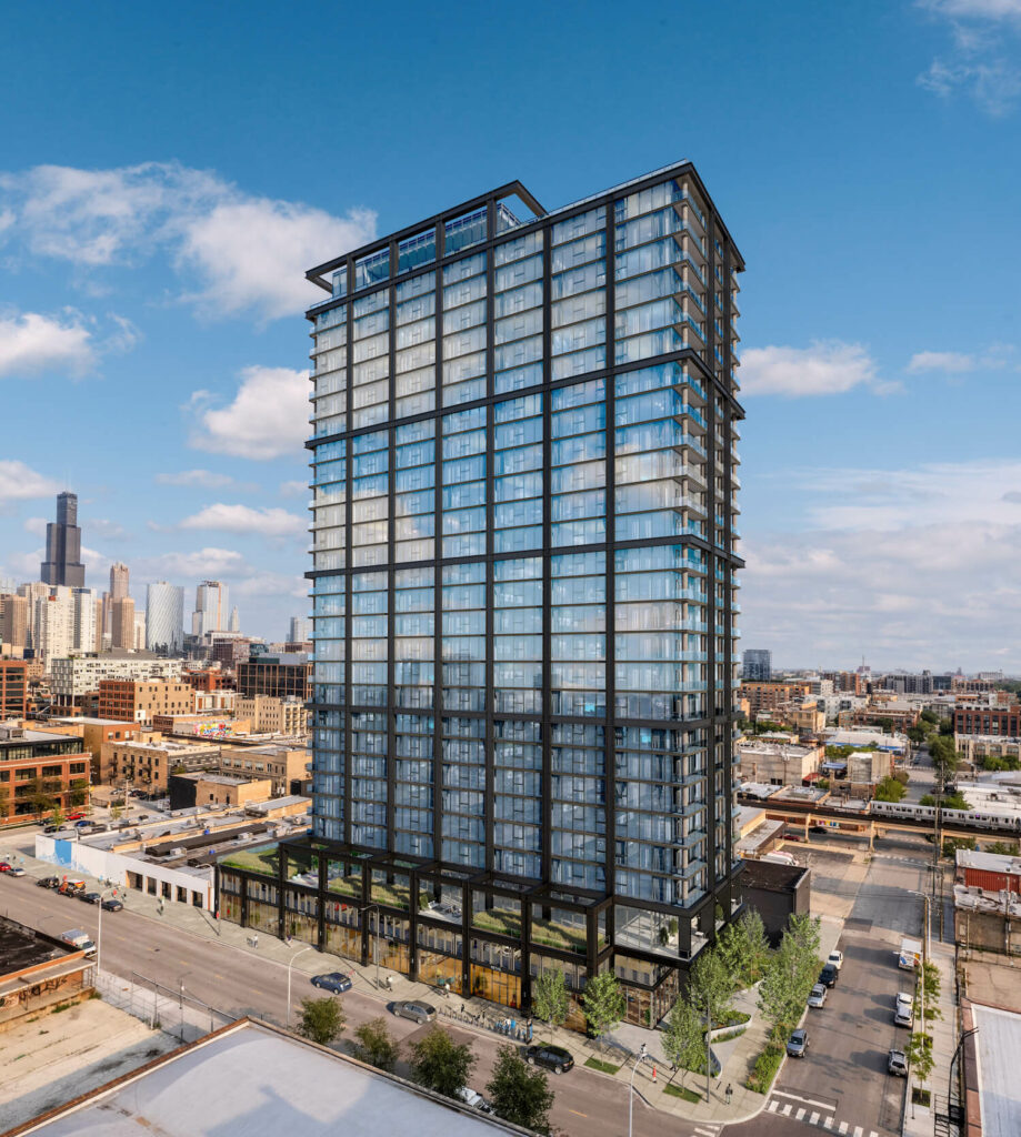 225 N Elizabeth in Fulton Market Approaches Facade Completion as ...