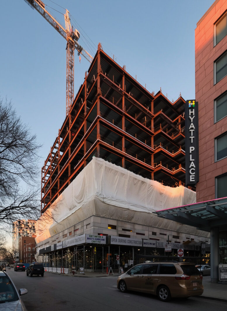 Hyde Park Labs' Steel Structure Ascends, Securing #17 Spot in Building Countdown - Chicago YIMBY