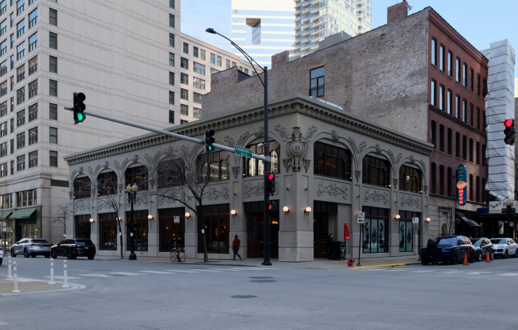 Two-Story Restaurant Building Completes at 431 N Dearborn Street in ...