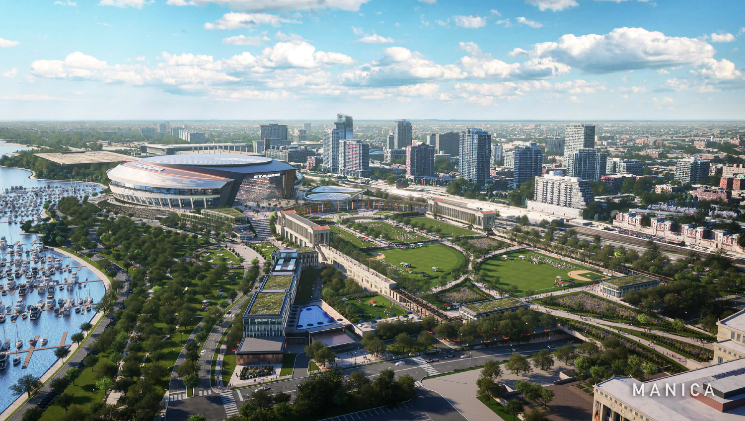 Chicago Bears Reveal Plans For New Lakefront Stadium - Chicago YIMBY