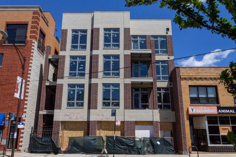 Six-unit residential building nears completion at 1218 West Belmont ...