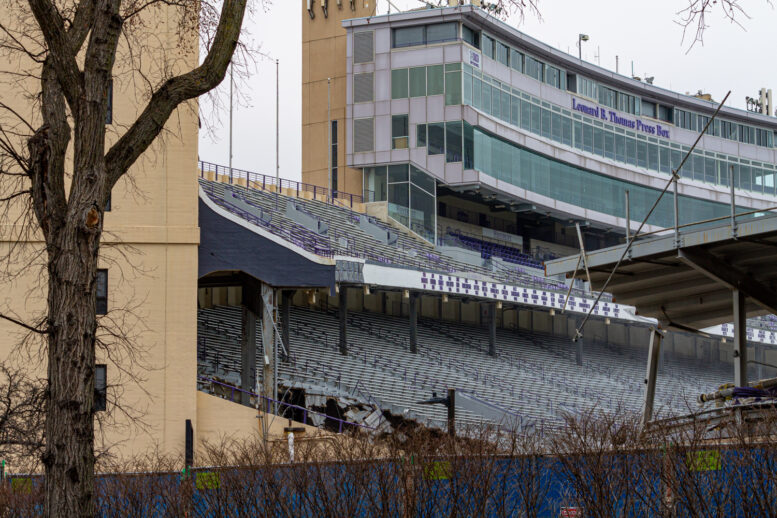 Demolition Wraps Up on Northwestern University's Ryan Field in Evanston ...