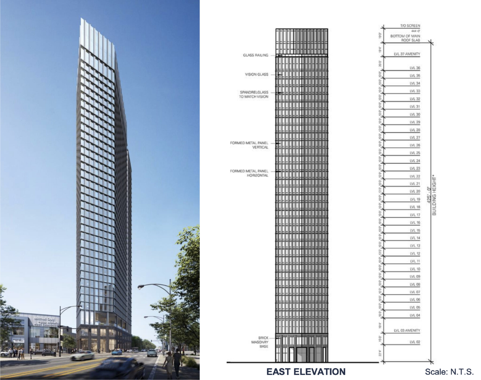 Plan Commission Approves 37-Story Tower In Near North Side - Chicago YIMBY