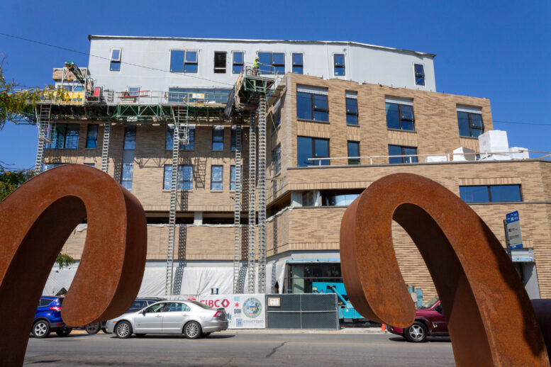Brickwork nearly complete on affordable housing development at 4715 ...
