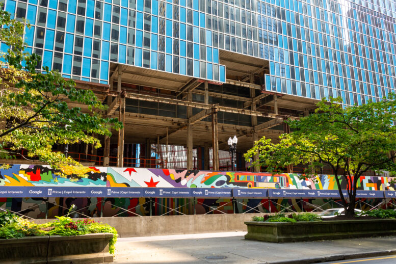 Renovation work continues on the skeletal remains of the Thompson ...