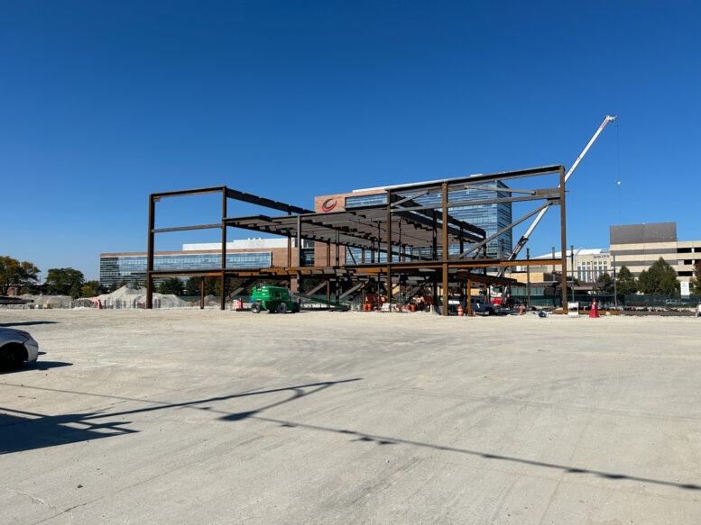 Structural steel takes form at Fifth Third Arena expansion on the Near ...