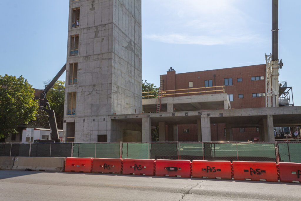 Construction progress at Lakeview Landing sees elevator, stairwell ...