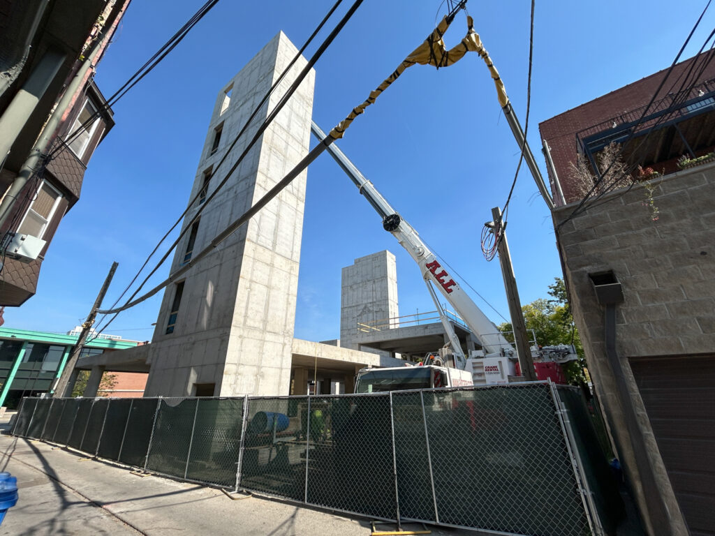 Construction progress at Lakeview Landing sees elevator, stairwell ...