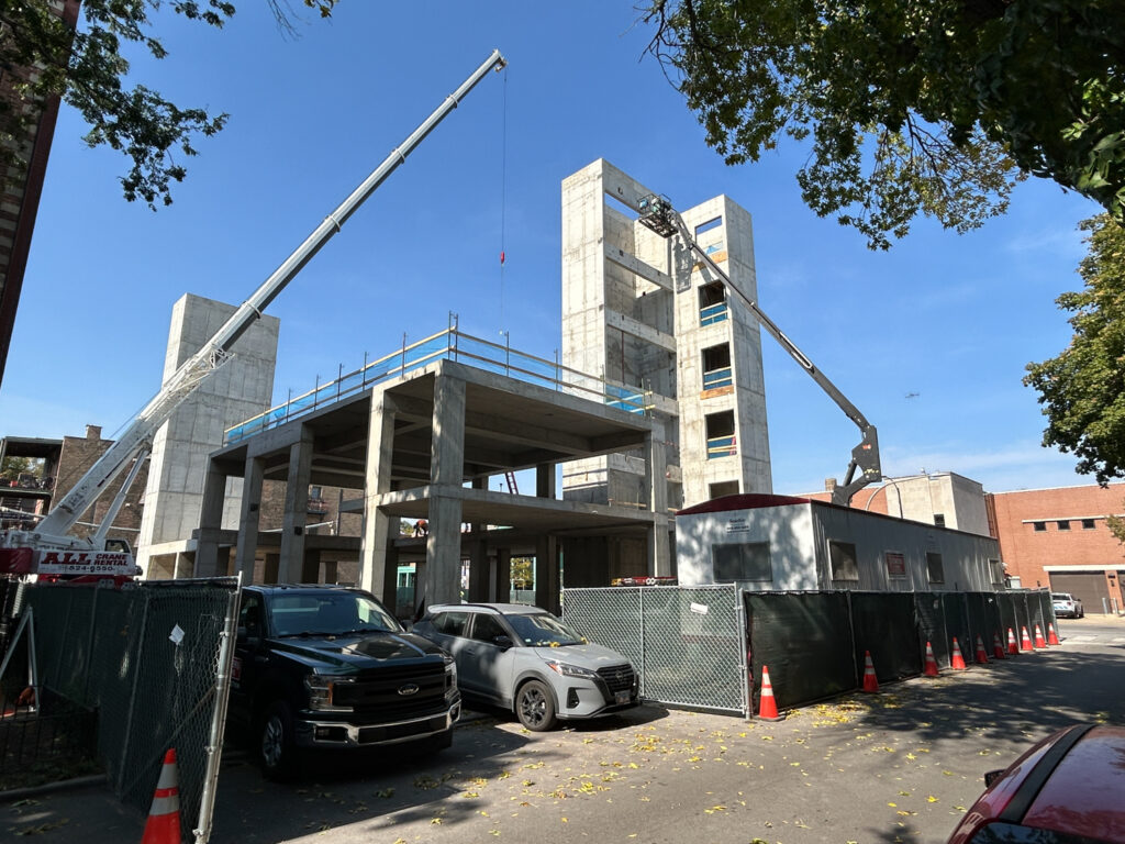 Construction progress at Lakeview Landing sees elevator, stairwell ...