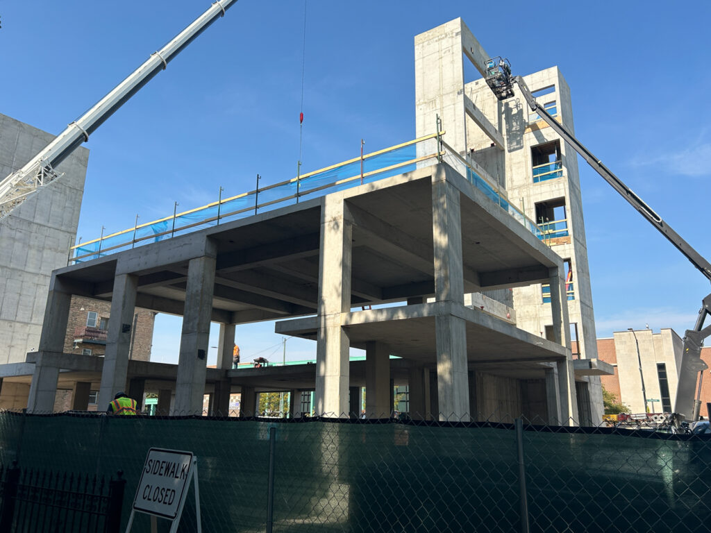 Construction progress at Lakeview Landing sees elevator, stairwell ...