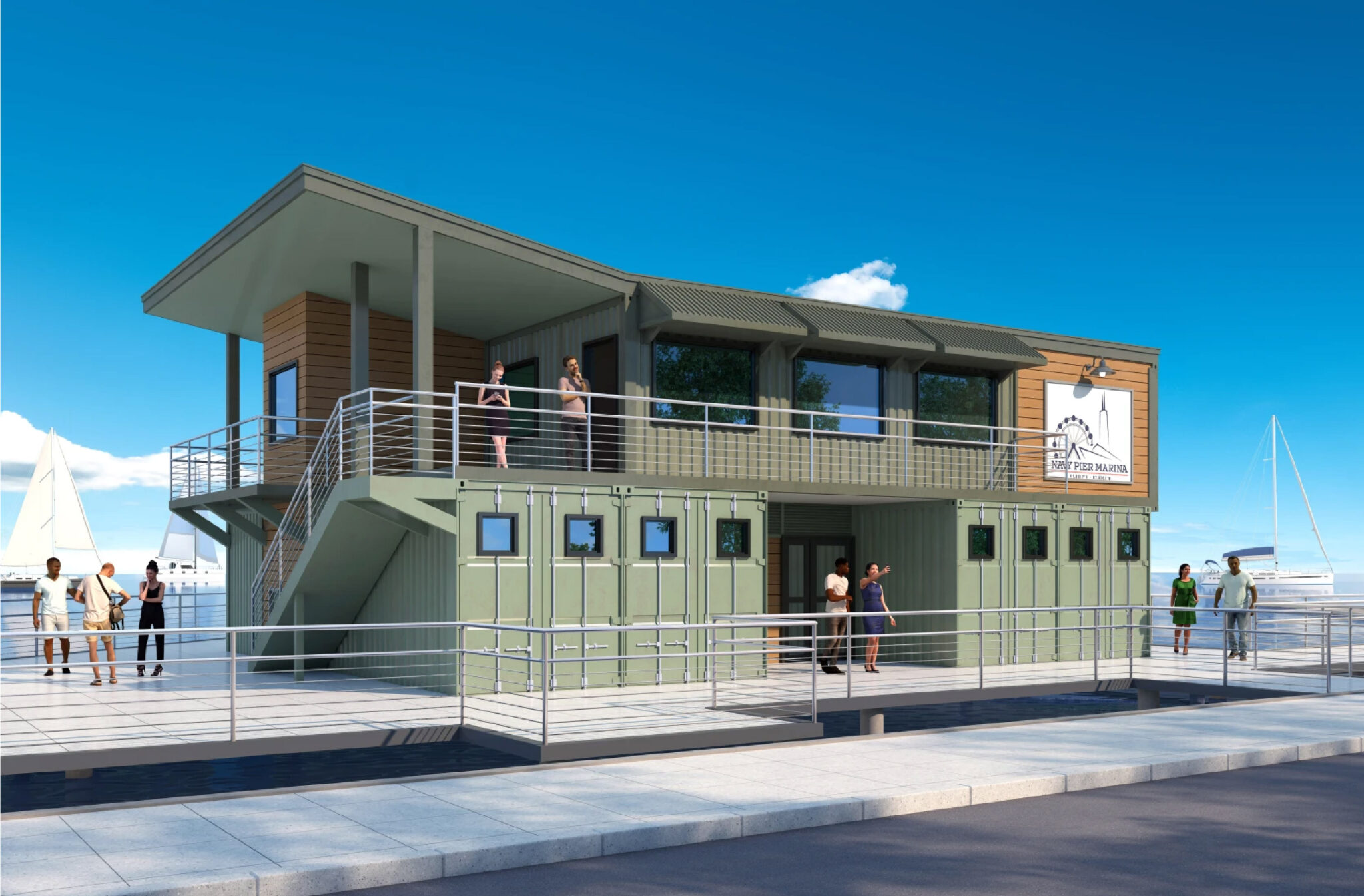 Construction Begins On Navy Pier Marina Ahead Of 2025 Opening - Chicago ...