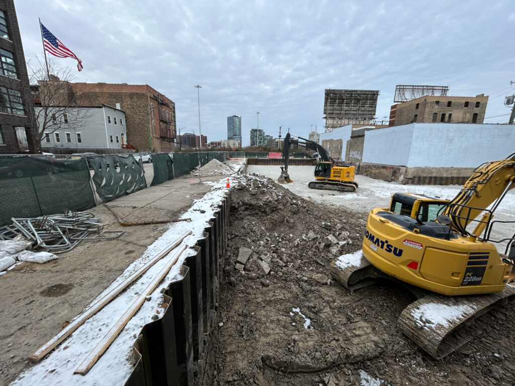 Foundation Is In The Ground For 455 North Carpenter in West Town - Chicago YIMBY
