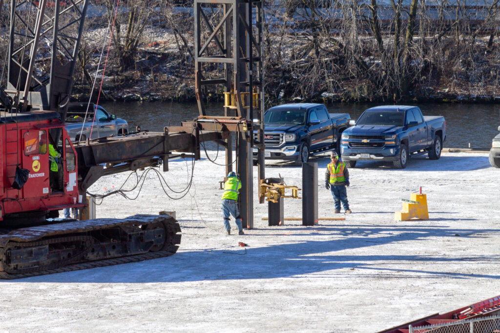 Riverline Is Underway, As Pile Driving Begins At 1010 South Wells In ...