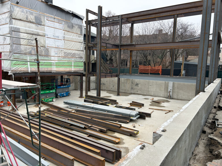 Steel Begins Forming New Parish Center At Church Of Our Saviour In Lincoln Park - Chicago YIMBY