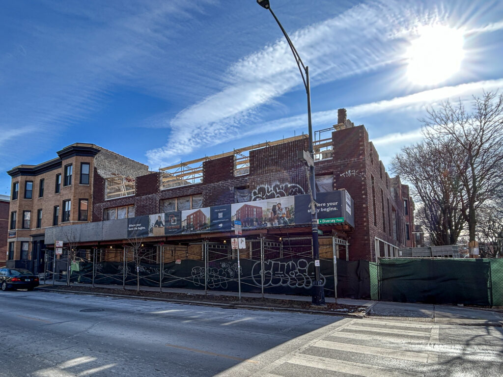 Construction On The Base Continues At Diversey And Seminary In Lincoln ...