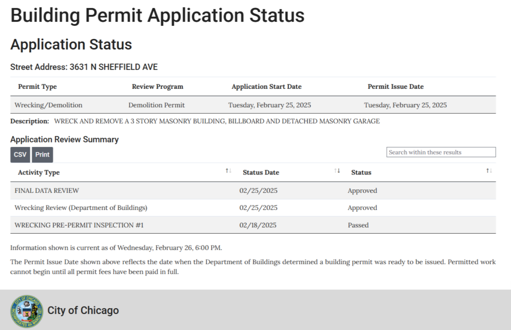 First Demolition Permit Issued For Three Sheffield Avenue Buildings ...