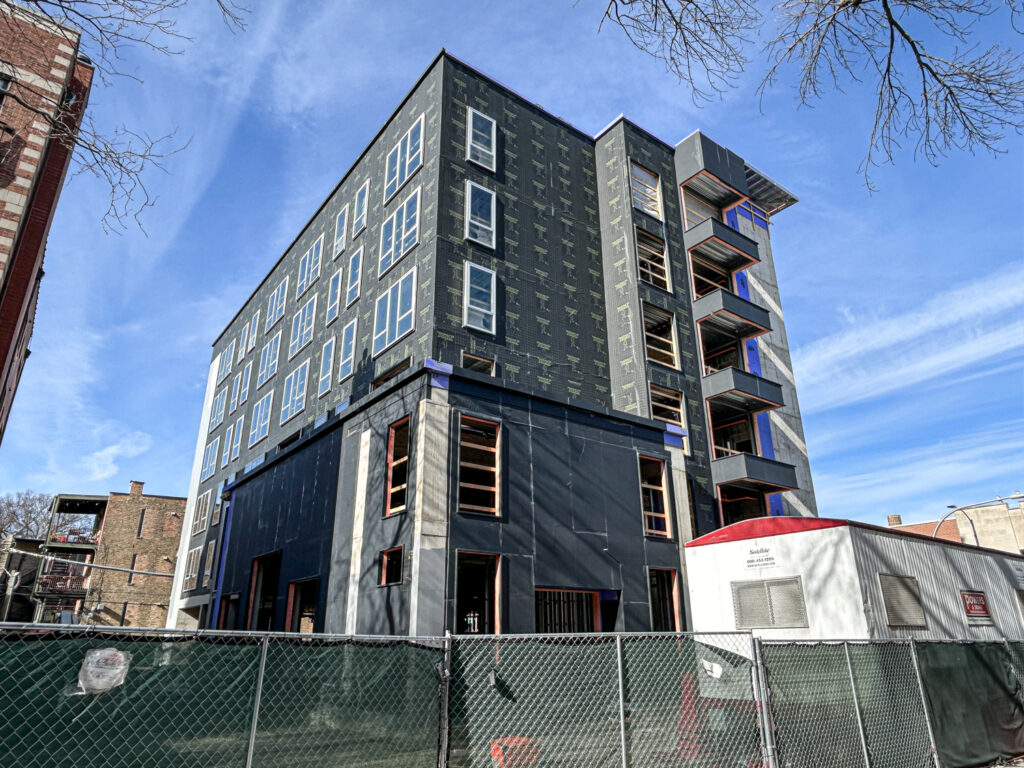 Now Topped Out, Lakeview Landing Exterior Work Continues In Lake View ...