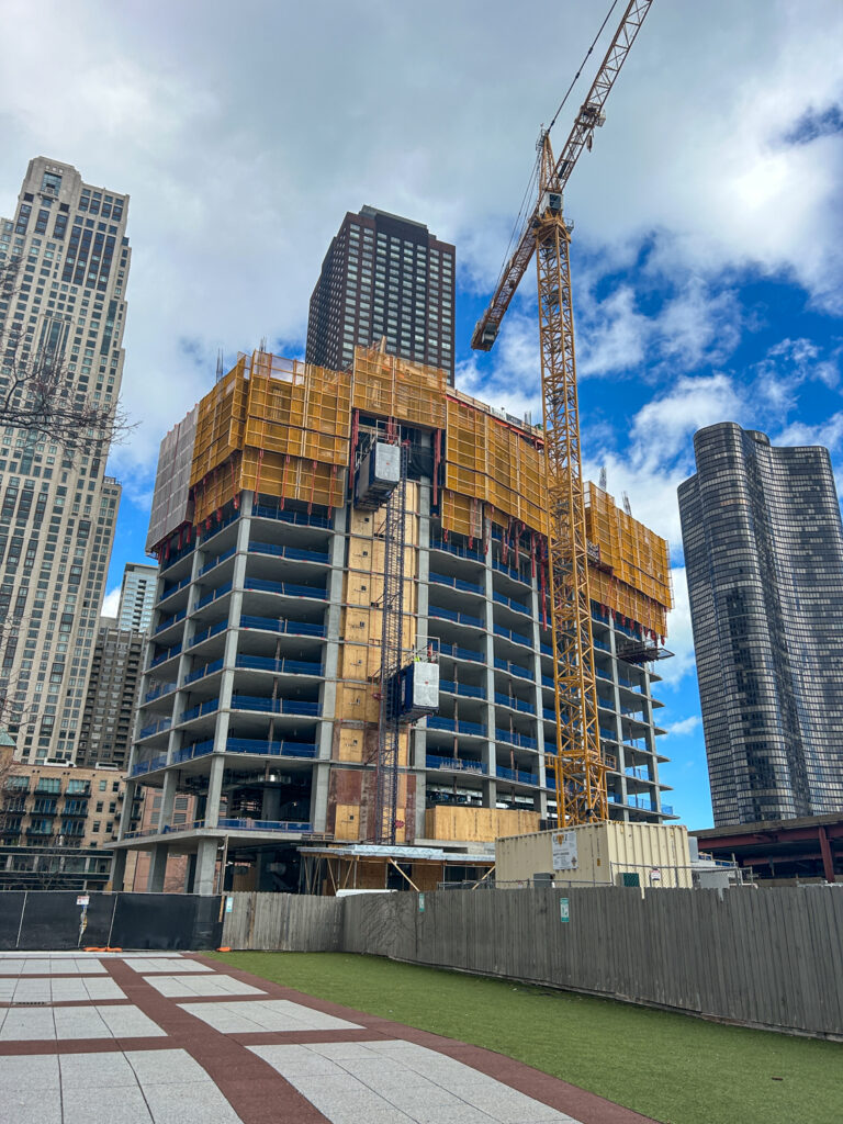 Construction Progresses At 400 Lake Shore North Tower - Chicago YIMBY