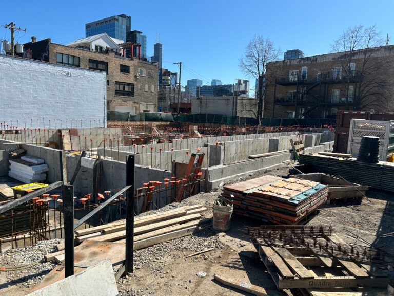 Work At Grade Level Continues At 455 North Carpenter In West Town ...