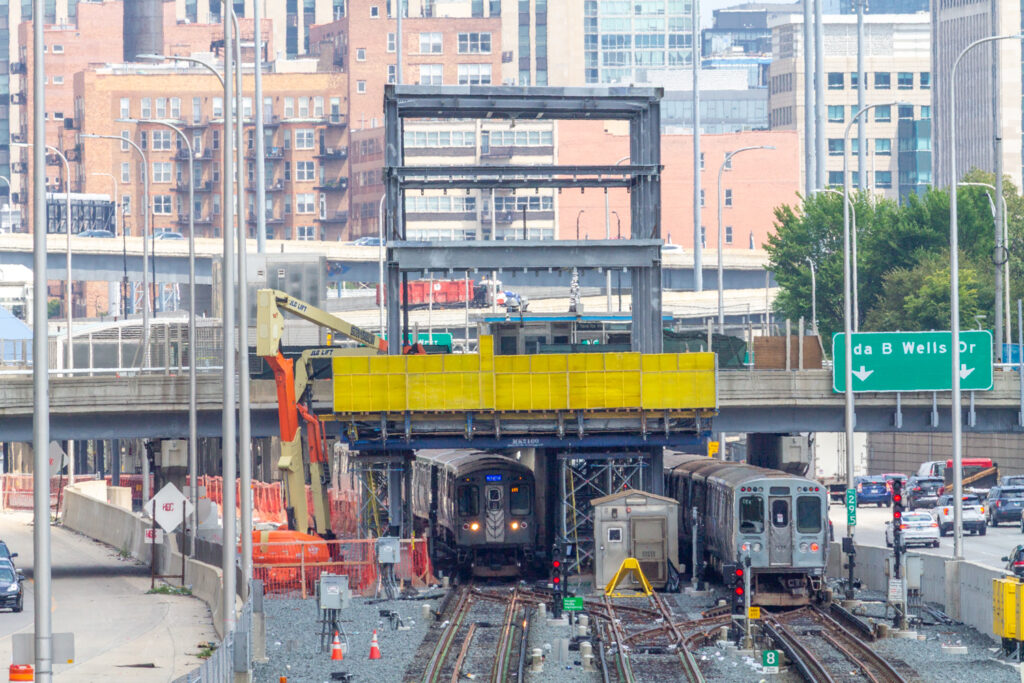Construction Continues On CTA Blue Line Morgan Street Substation ...
