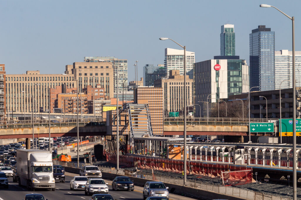 Work Progressing On The New Racine Blue Line Platform On The Near West ...