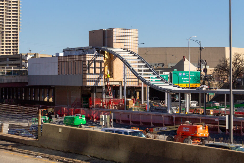 Work Progressing On The New Racine Blue Line Platform On The Near West ...