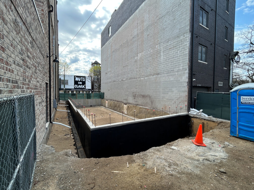 Concrete Foundation Is Set For Addition To 3839 North Clark Street In ...