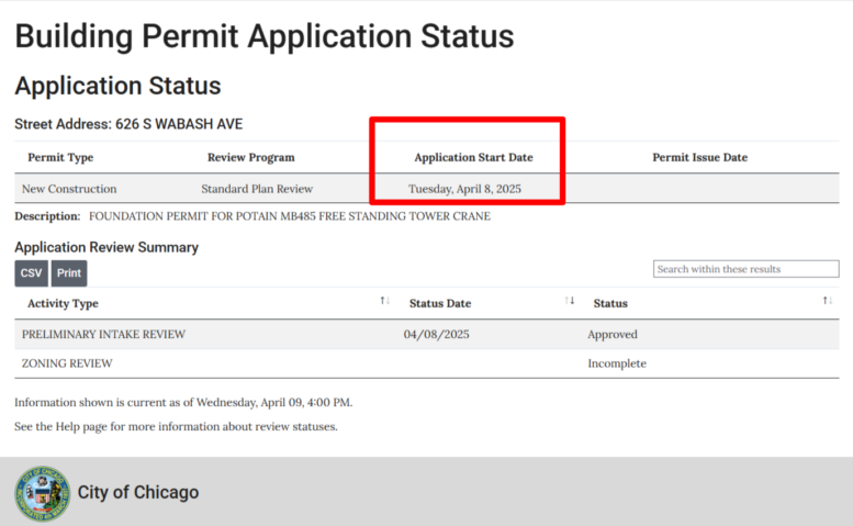 Pending Tower Crane Permits For River West And South Loop Hit The ...