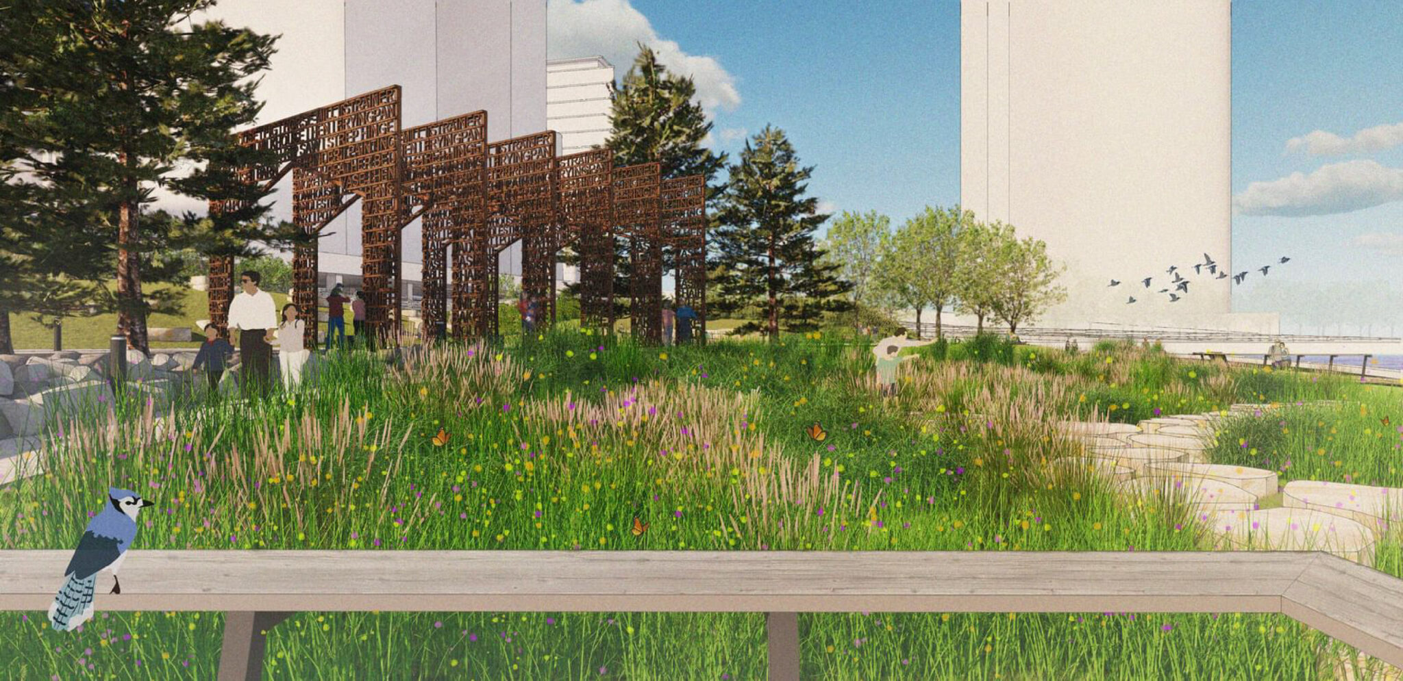 Initial Details Revealed For DuSable Park In Streeterville - Chicago YIMBY