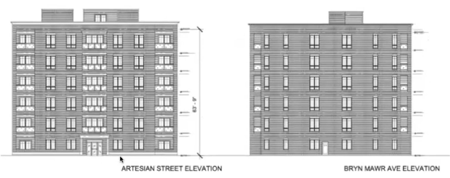 Plans Revealed For Residential Development At 2434 West Bryn Mawr ...