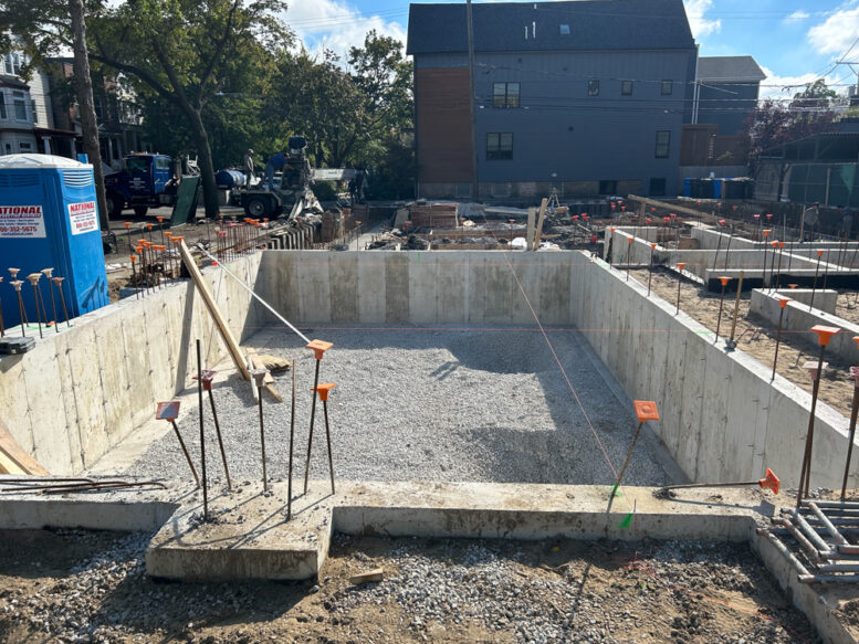 Concrete Is In The Ground For 2237 Roscoe Condominiums In Roscoe ...