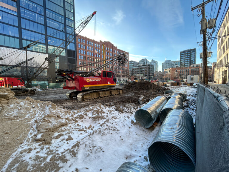 310 West Huron Receives Full Building Permit As Caisson Work Continues ...